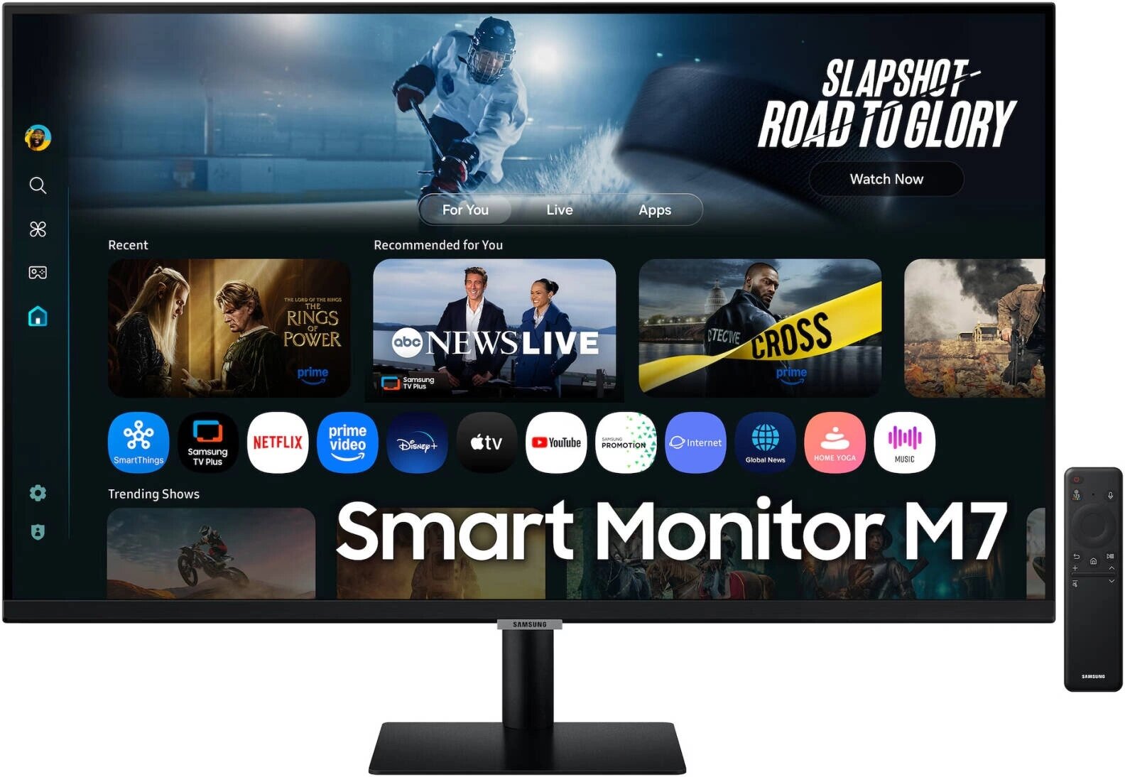 Монитор Samsung 32" LS32FM702UMXUE черный VA LED 4ms 16:9 HDMI M/M матовая 3000:1 300cd 178гр/178гр 3840x2160 60Hz 4K USB 6.5кг