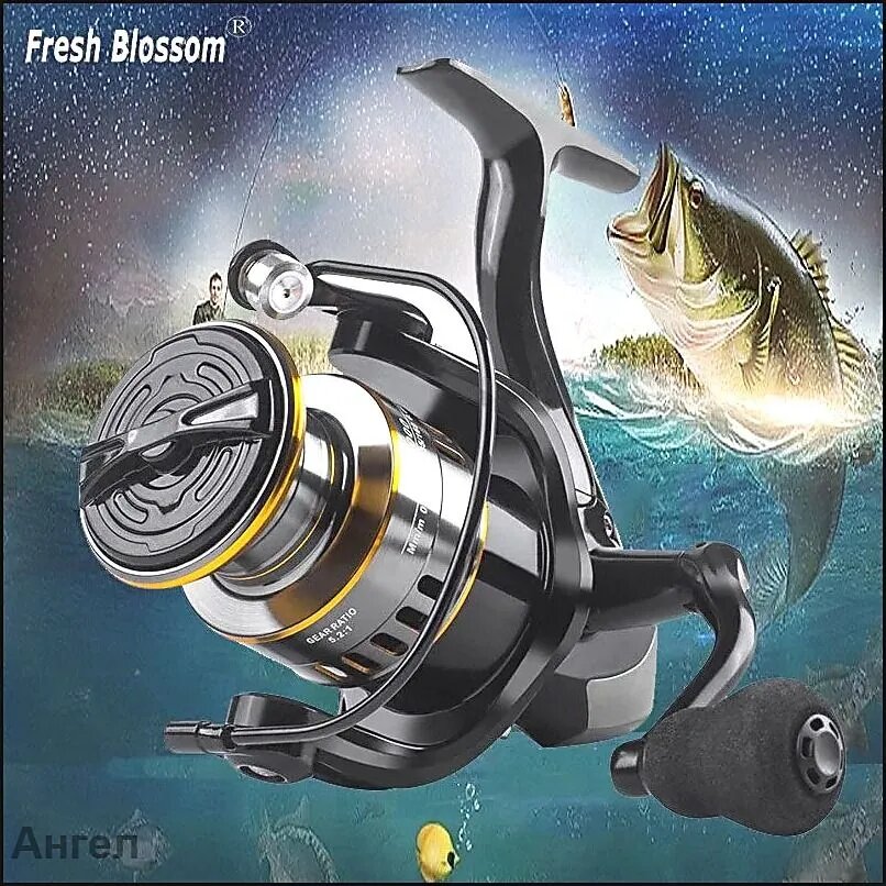 Катушка Sphera 3000 для зимней и маховой ловли с передаточным числом 5.2:1, 9+1 подшипников