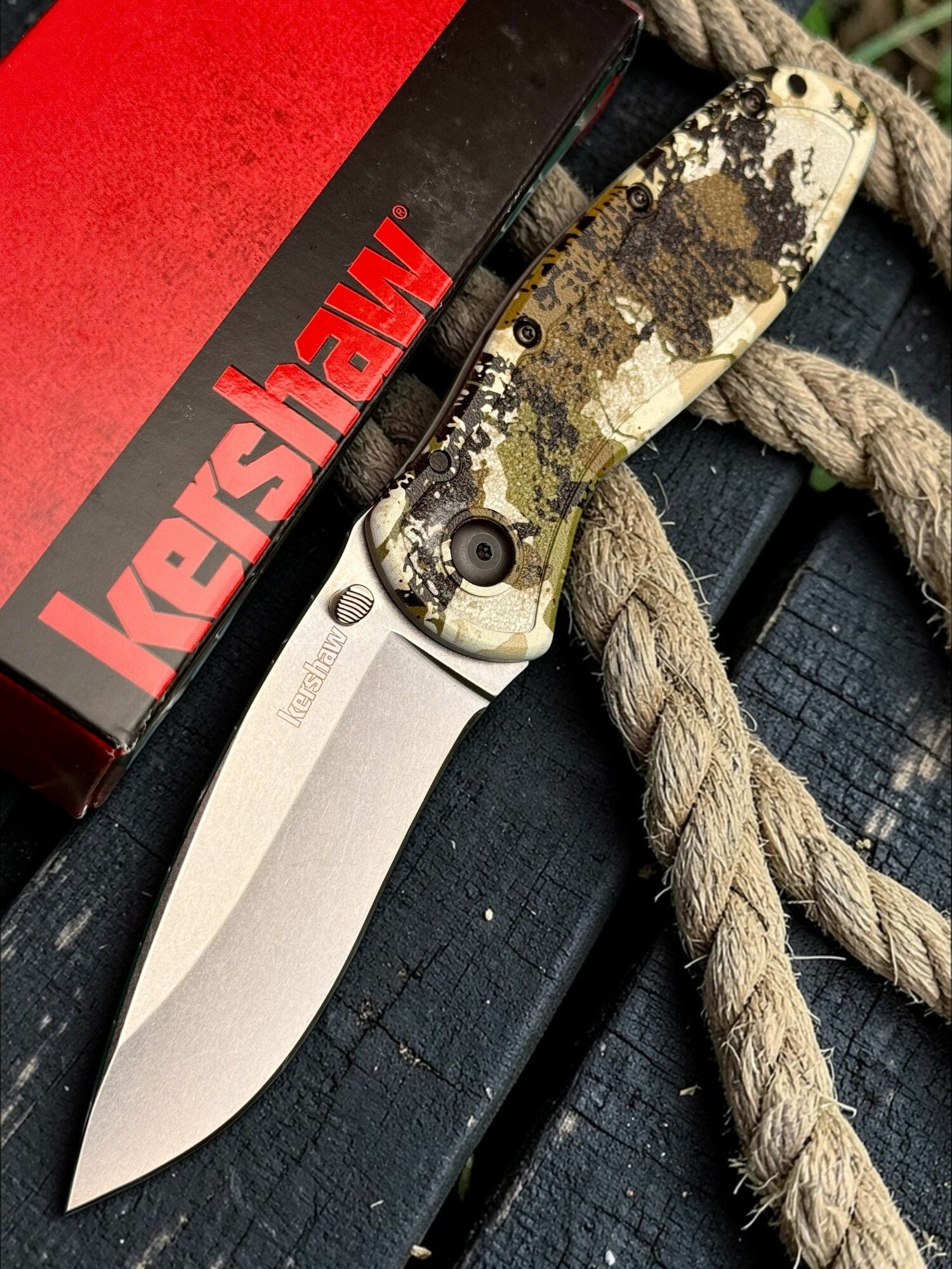 Нож складной Kershaw KS1670KC Blur, Kings Camo Handle