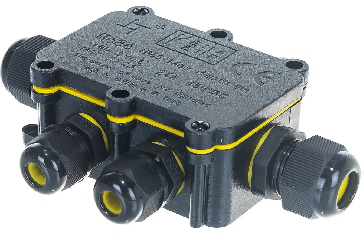 Коробка распределительная / Муфта / на 5 выходов IP68 Feron LD525 32248