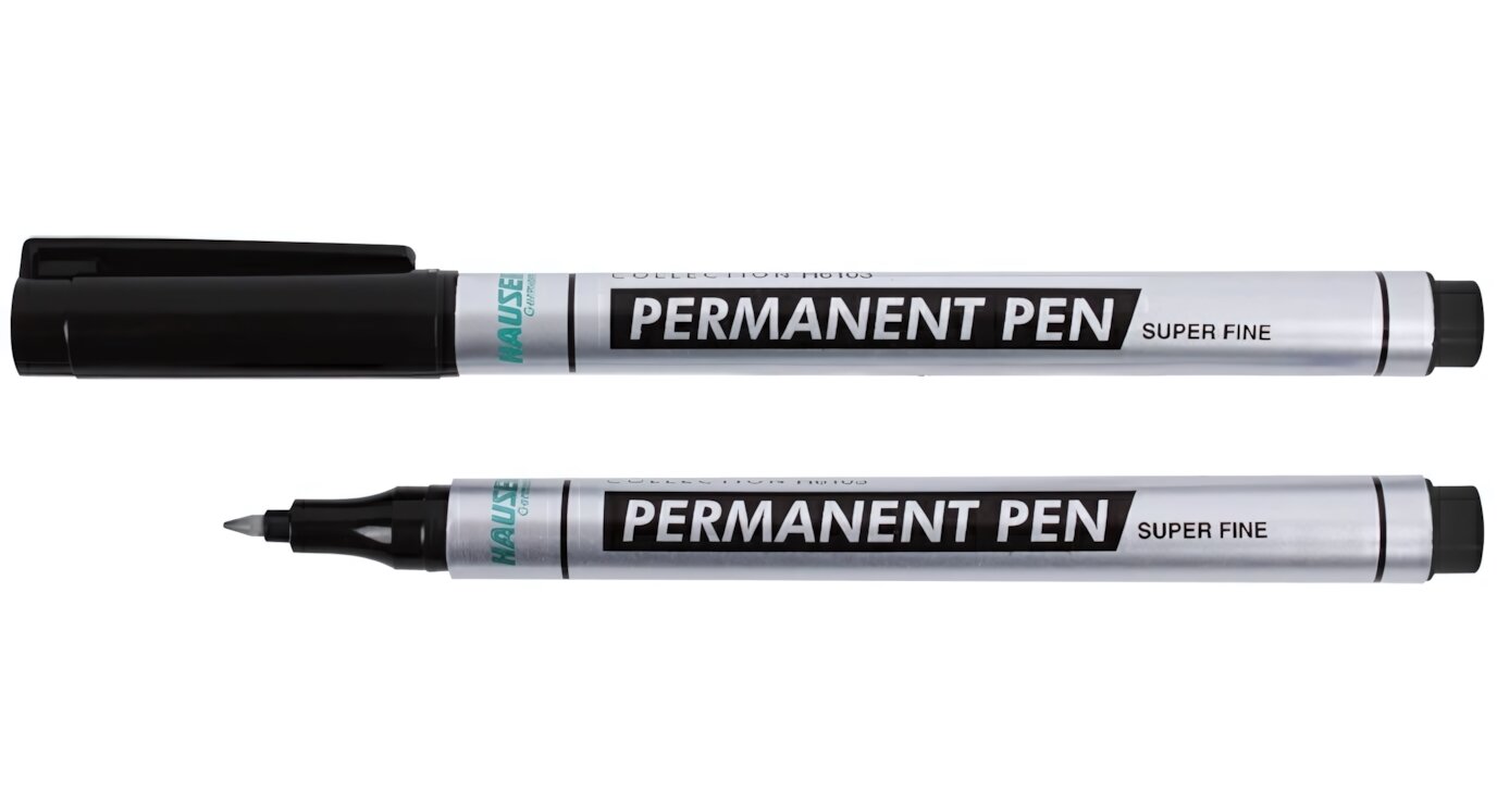 Маркер перманентный для cd/dvd 0,6 мм, черный, super fine, collection h6103