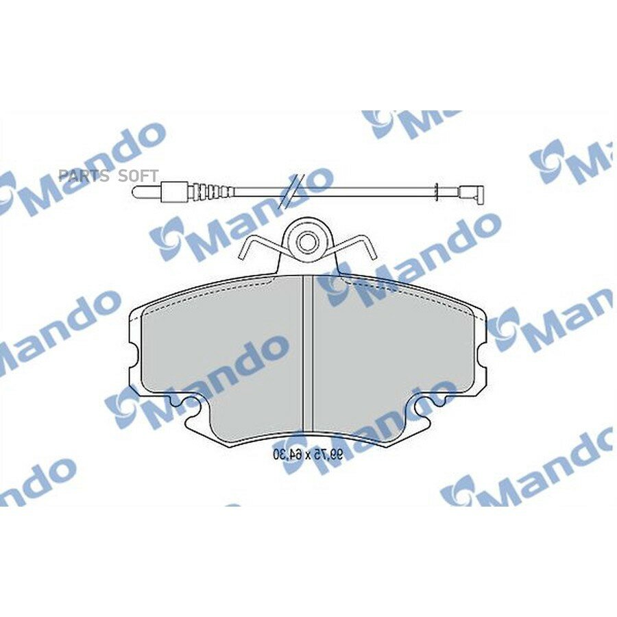 РРѕР»РѕРРєРё С‚РѕСЂРРѕР·РЅС‹Рµ RENAULT (LOGAN PH1,2, CLIO, SANDERO)/LADA (LARGUS) от официального дистрибьютора, MANDO, артикул MBF015076