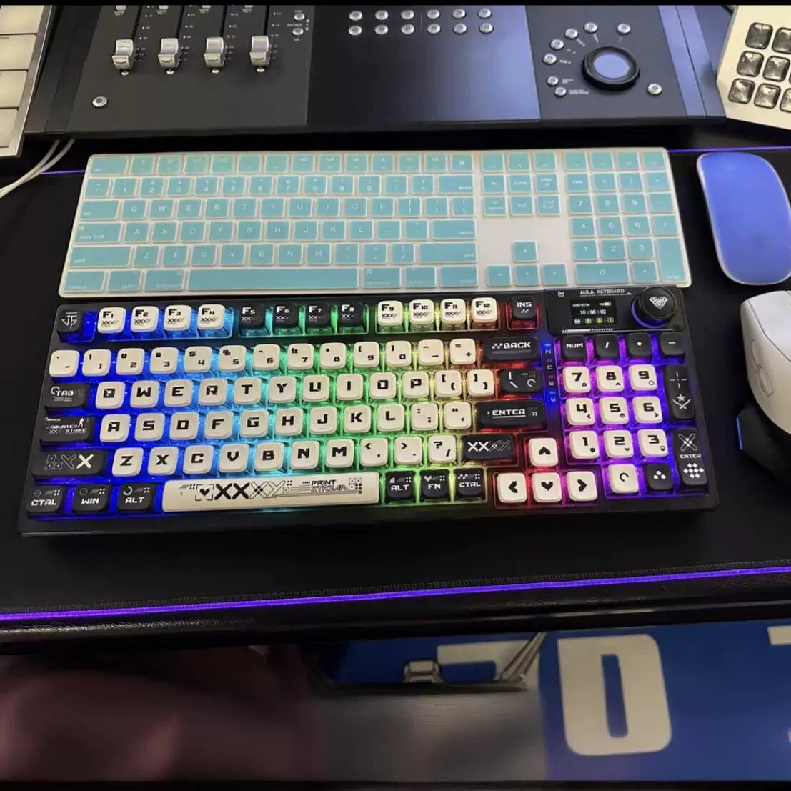 Набор накладок на клавиши с принтом CSGO, совместимый с Wooting Night Demon, Made68, Mage, Ace68, ATK68, RS6, EV63