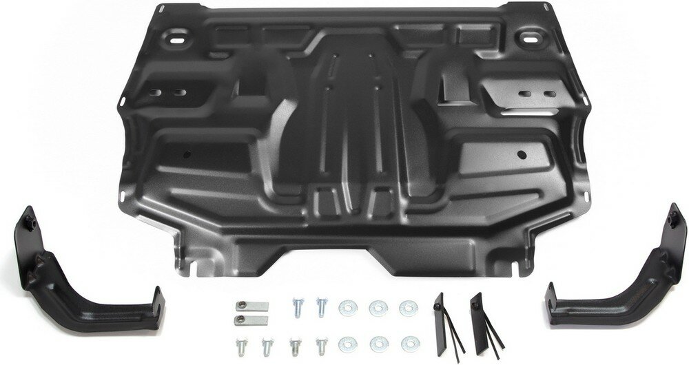 Защита картера и КПП автоброня 111.05842.1 Skoda Roomster, Fabia, Rapid, Vw Polo, Sedan 05->