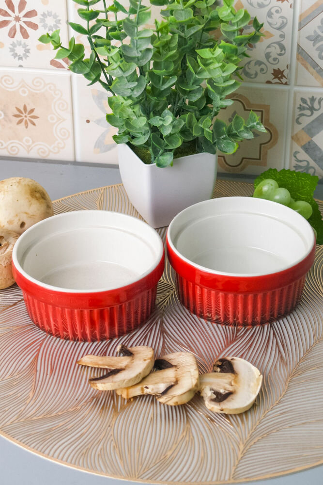 Набор формочек для выпекания войтек красный, керамика, 4.8х11 см, 2 шт, Koopman International Q51900080-1