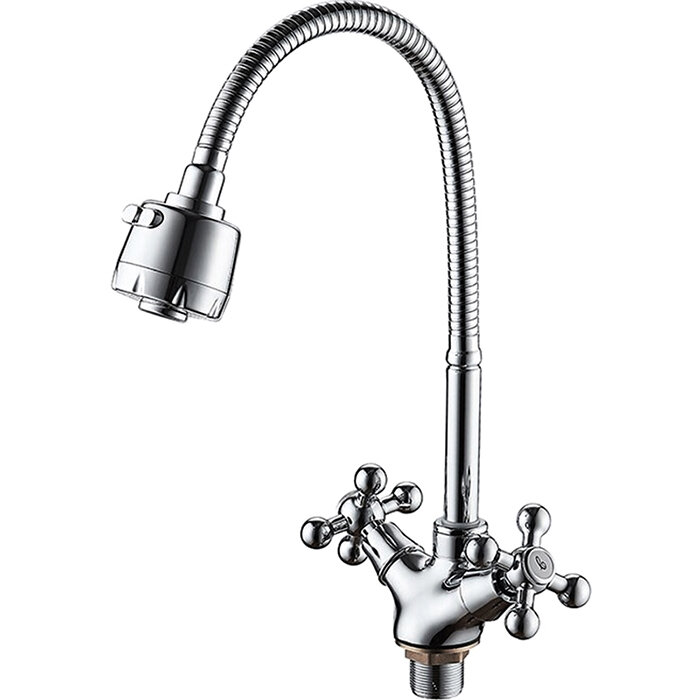 Смеситель для кухни с гибким изливом шлангом Ledeme L4319-3