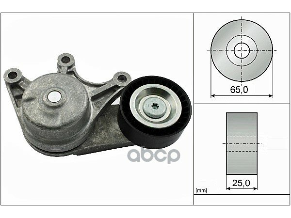 Натяжитель ремня BMW 5 (F10) 520i 03.10-> Ina арт. 534053510