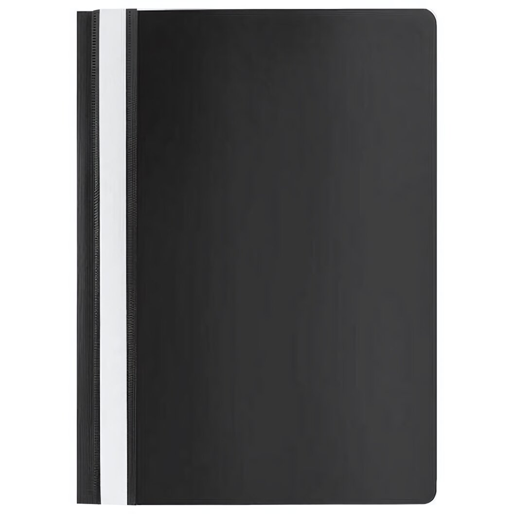 Скоросшиватель пластиковый черный А4, 100/120 мкм, для 100 листов