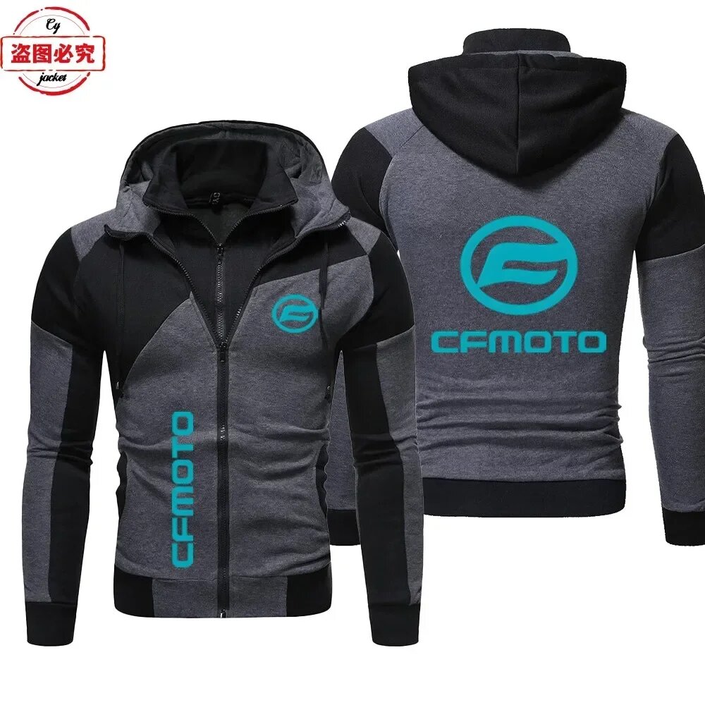 CFMOTO мотоциклетная куртка с логотипом и принтом, гоночный костюм для верховой езды, L, Gray