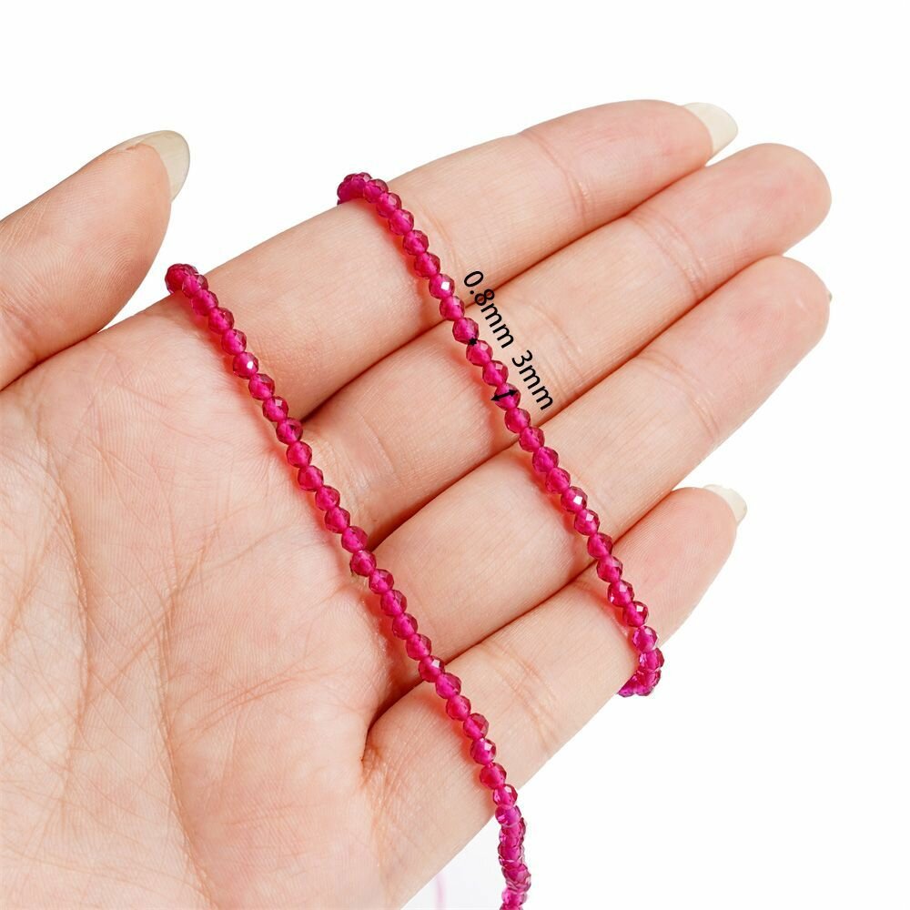 Фианит граненый 3 мм, бусины натуральные для рукоделия и украшений, 120шт, цвет тёмно-желтый