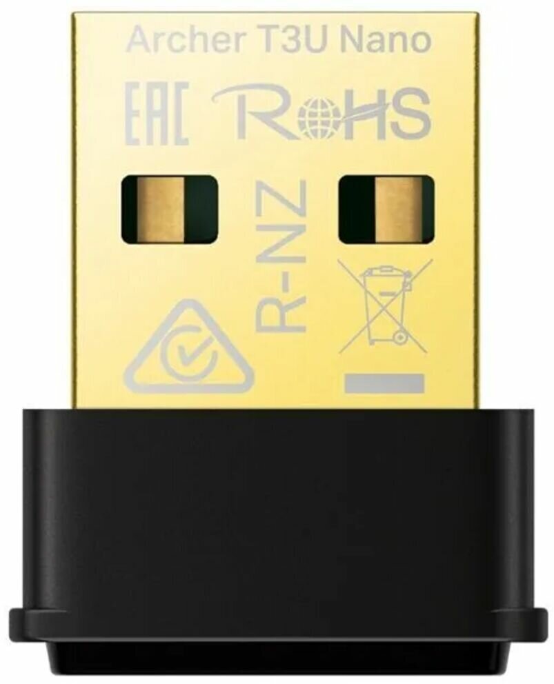 TP-Link Archer T3U Nano – AC1300 Двухдиапазонный компактный Wi-Fi USB-адаптер