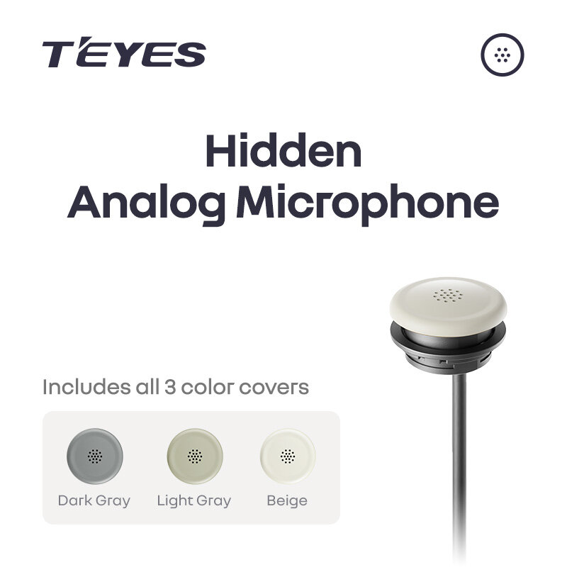 Аналоговый одноканальный микрофон в потолок Hidden Analog Microphone Teyes