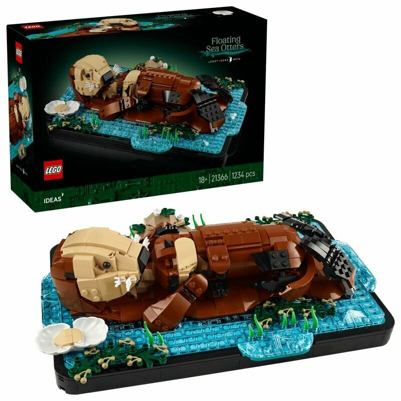 Конструктор LEGO Ideas - Плавающая выдра,1234 эл. - Лего 21366