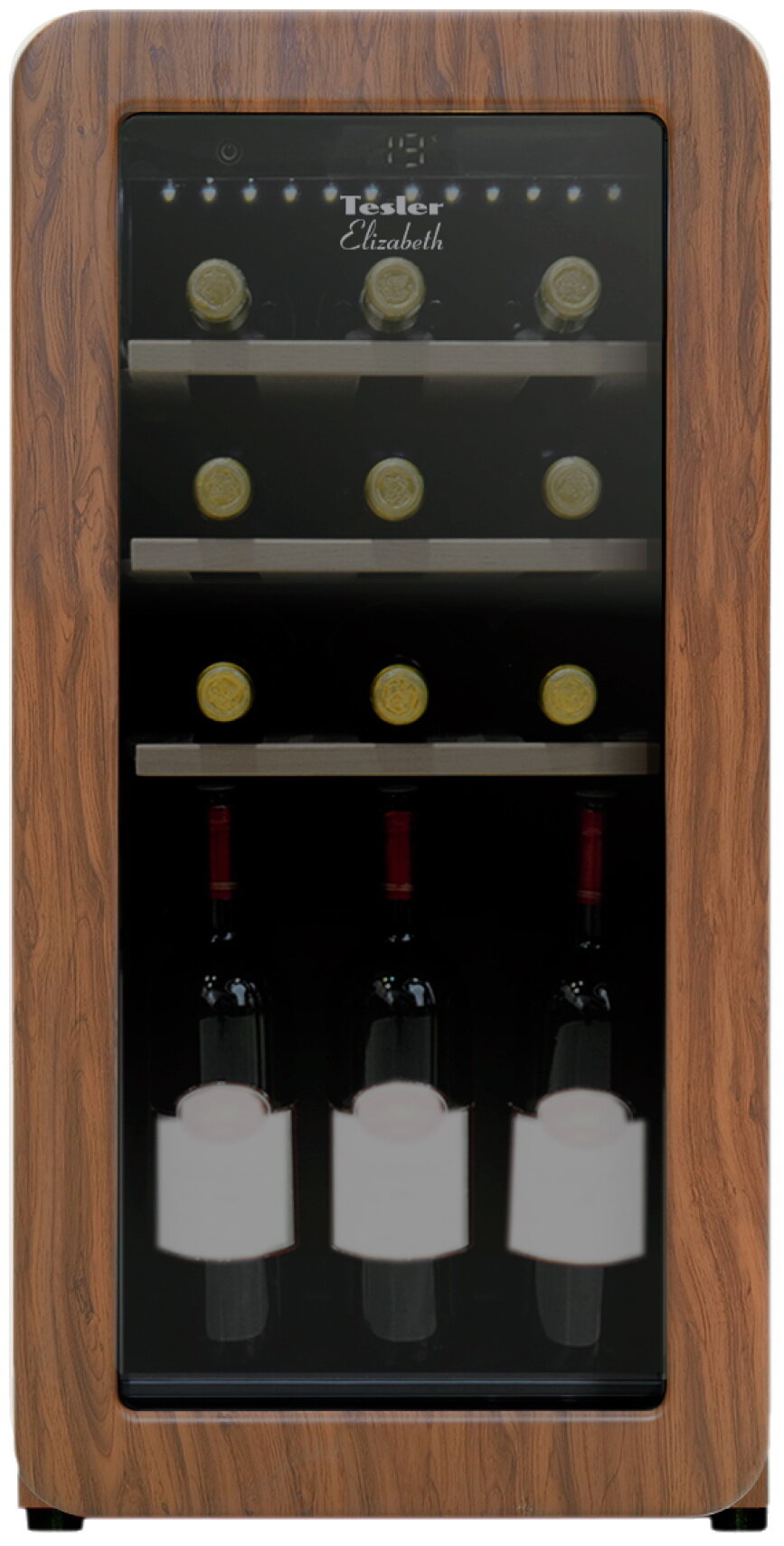 Винный шкаф Tesler CWC-188 CARAMEL WOOD LD