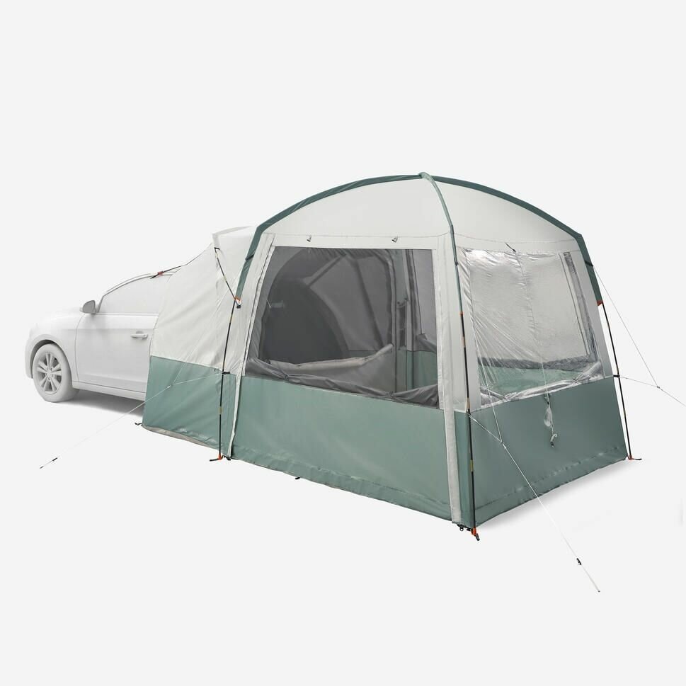 Decathlon Палатка Quechua Car Connect цвет бирюзово-белый