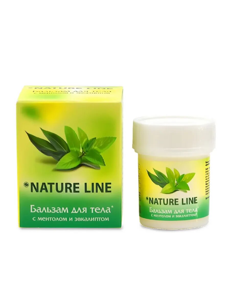 Nature Line Бальзам для тела разогревающий, бальзам, с менто