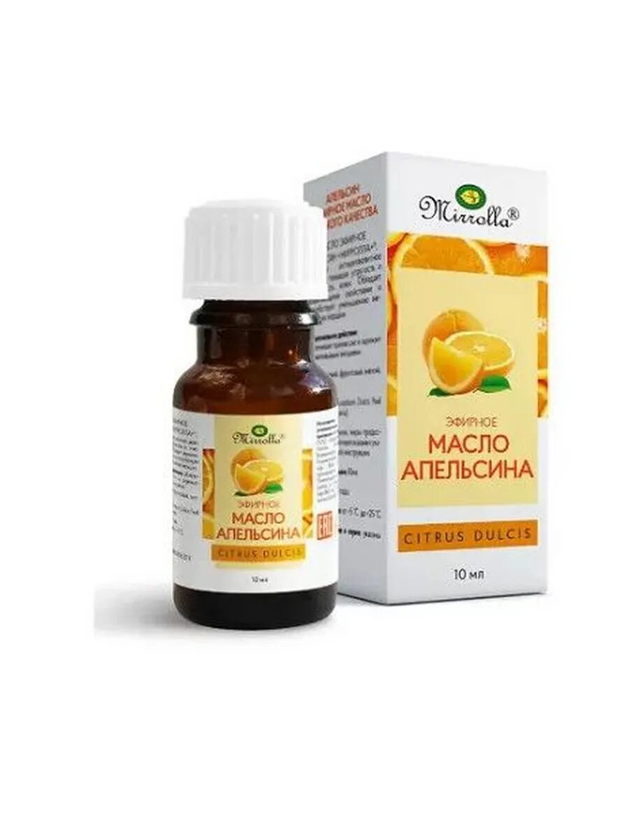 Масло эфирное Апельсин, масло эфирное, 10 мл, 1шт, Мирролл