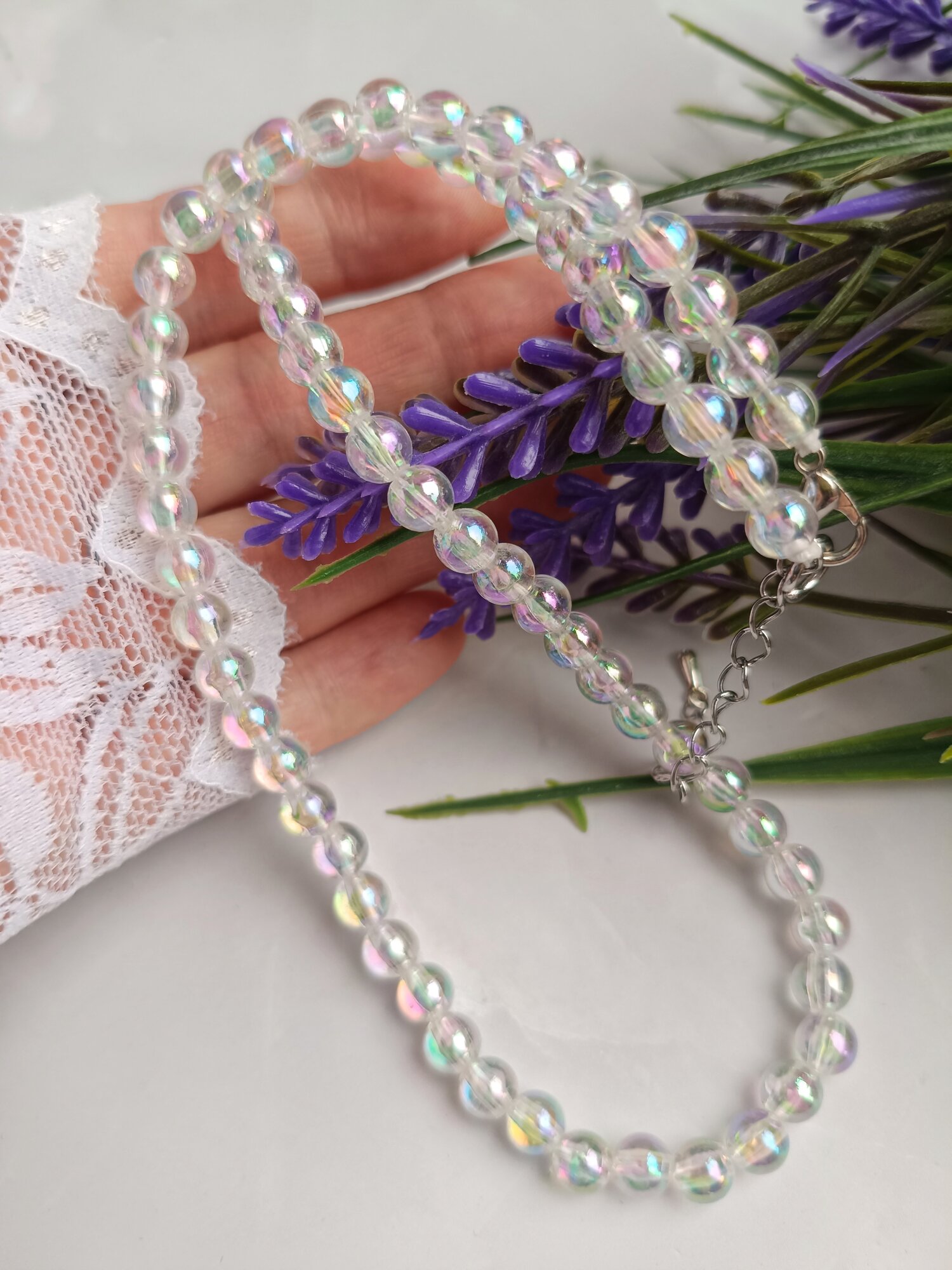 Бусы, акрил