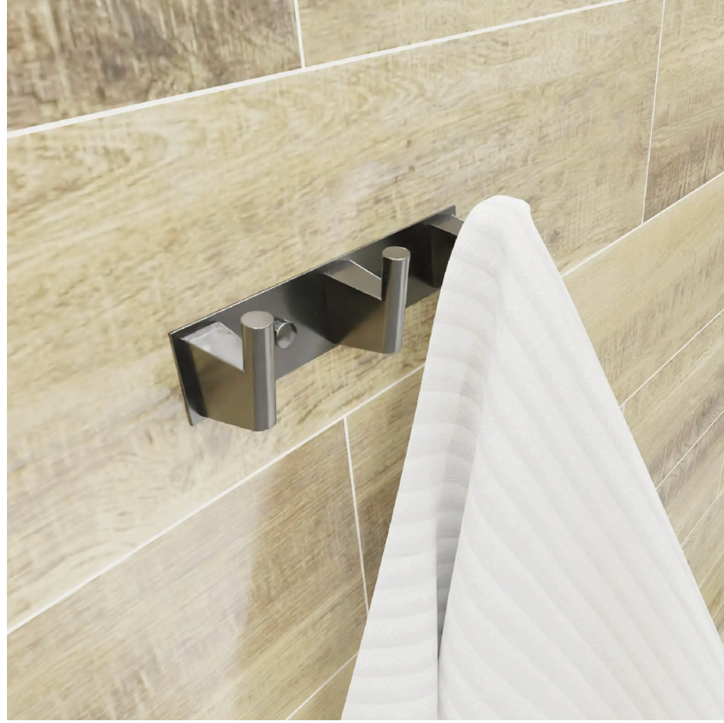 Вешалка Fixsen Trend Graphite FX-98005-3, стальная, 3 крючка, цвет графит