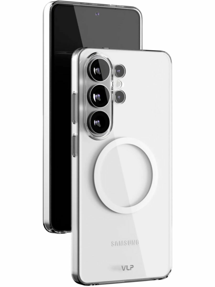 Чехол-накладка VLP Puro Case with MagSafe для смартфона Samsung Galaxy S26 Ultra, прозрачный