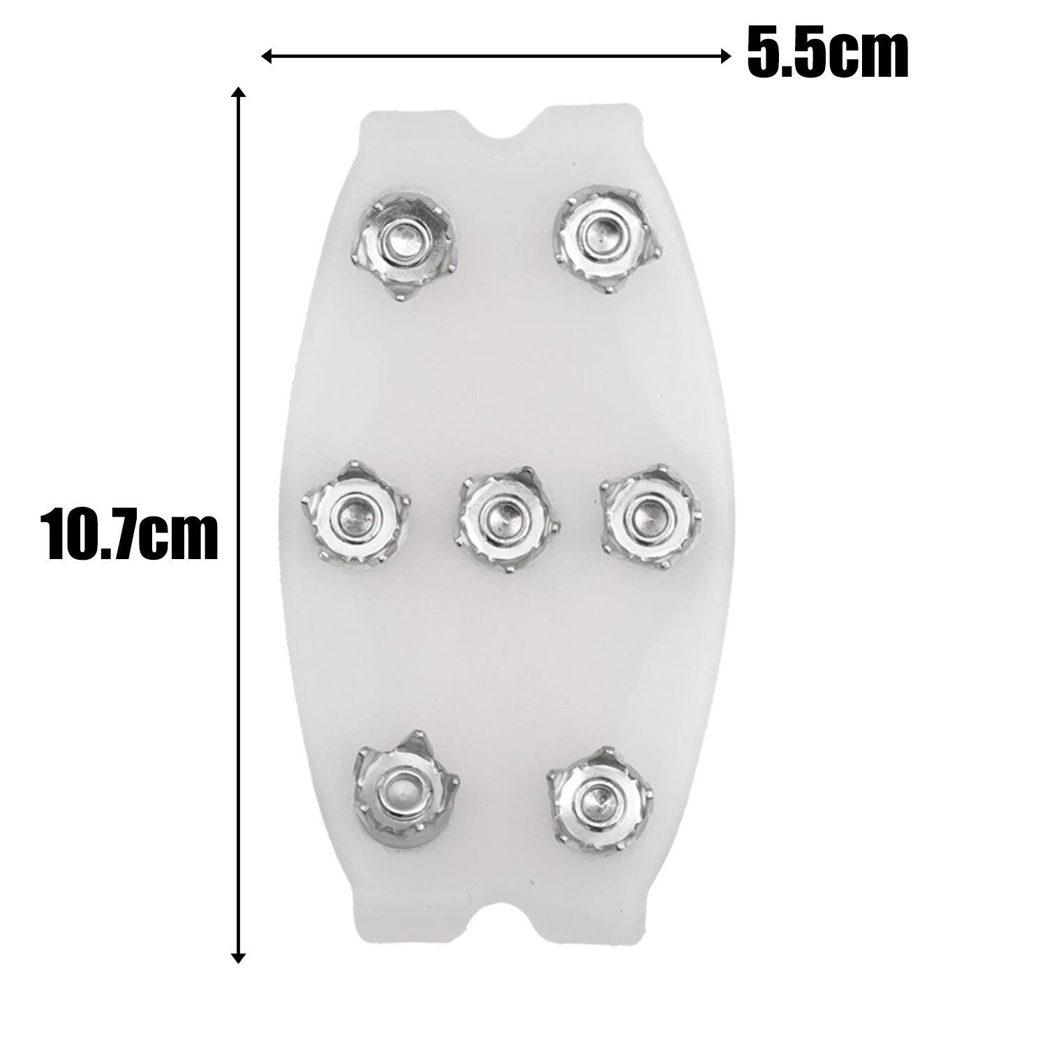 Белые противоскользящие шипы для обуви 7-tooth (A)