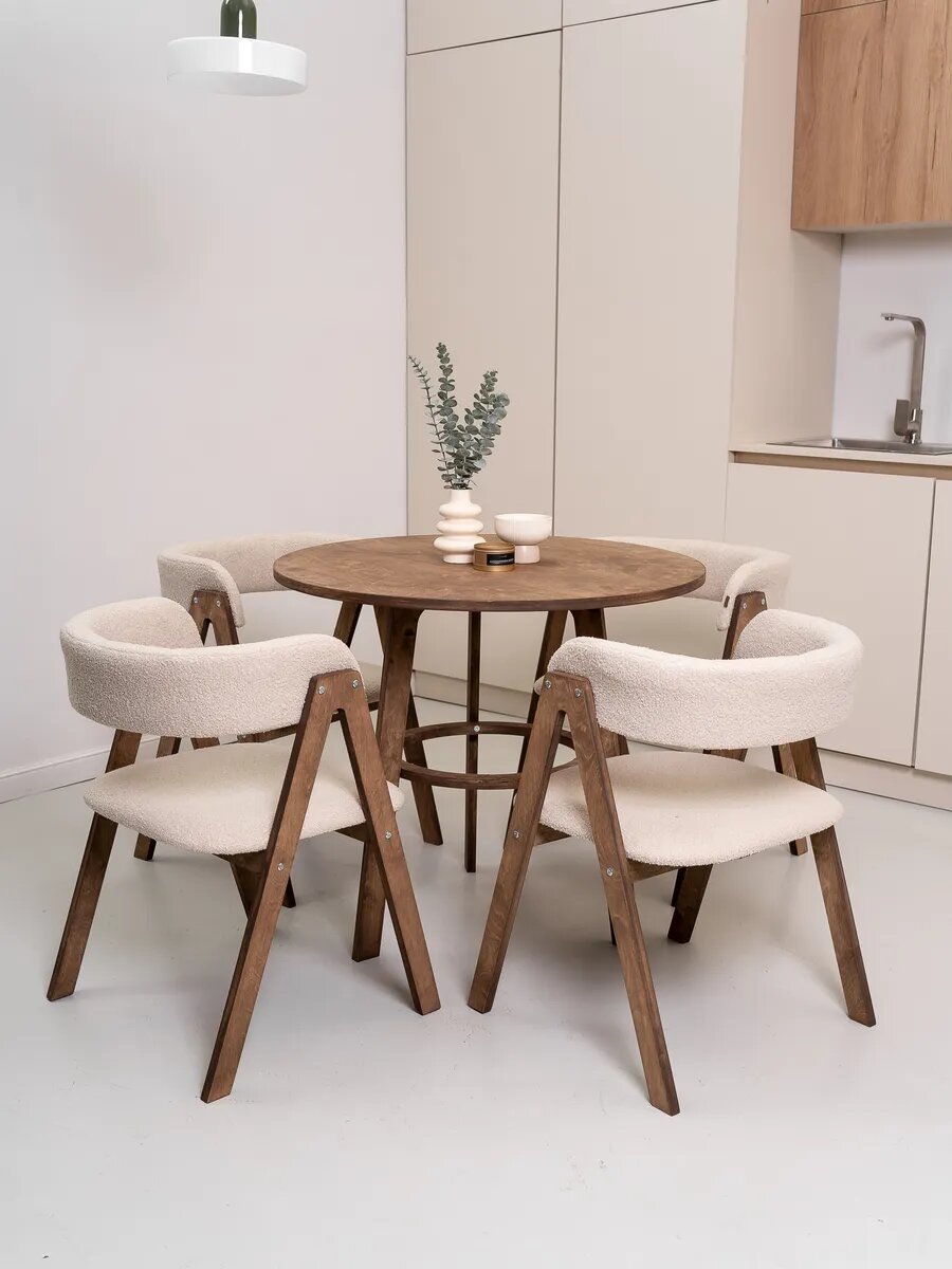 Стул мягкий кухонный со спинкой букле