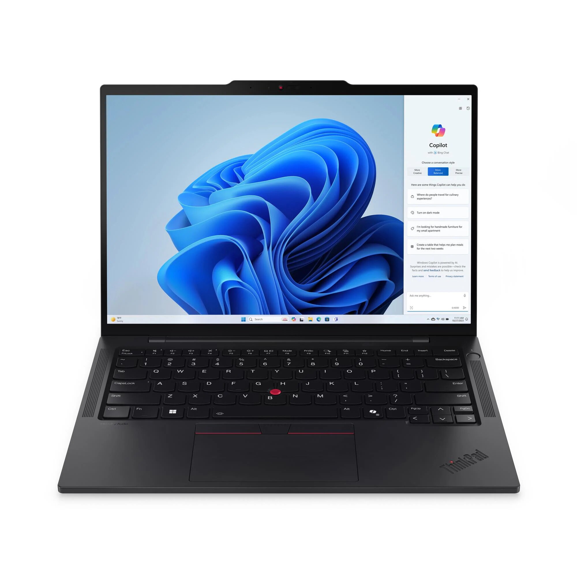Ноутбук Lenovo ThinkPad T14s Gen 5 (21LS004FUS) , Intel Core Ultra 7 165U, RAM 32ГБ,1TB SSD, Русская клавиатура