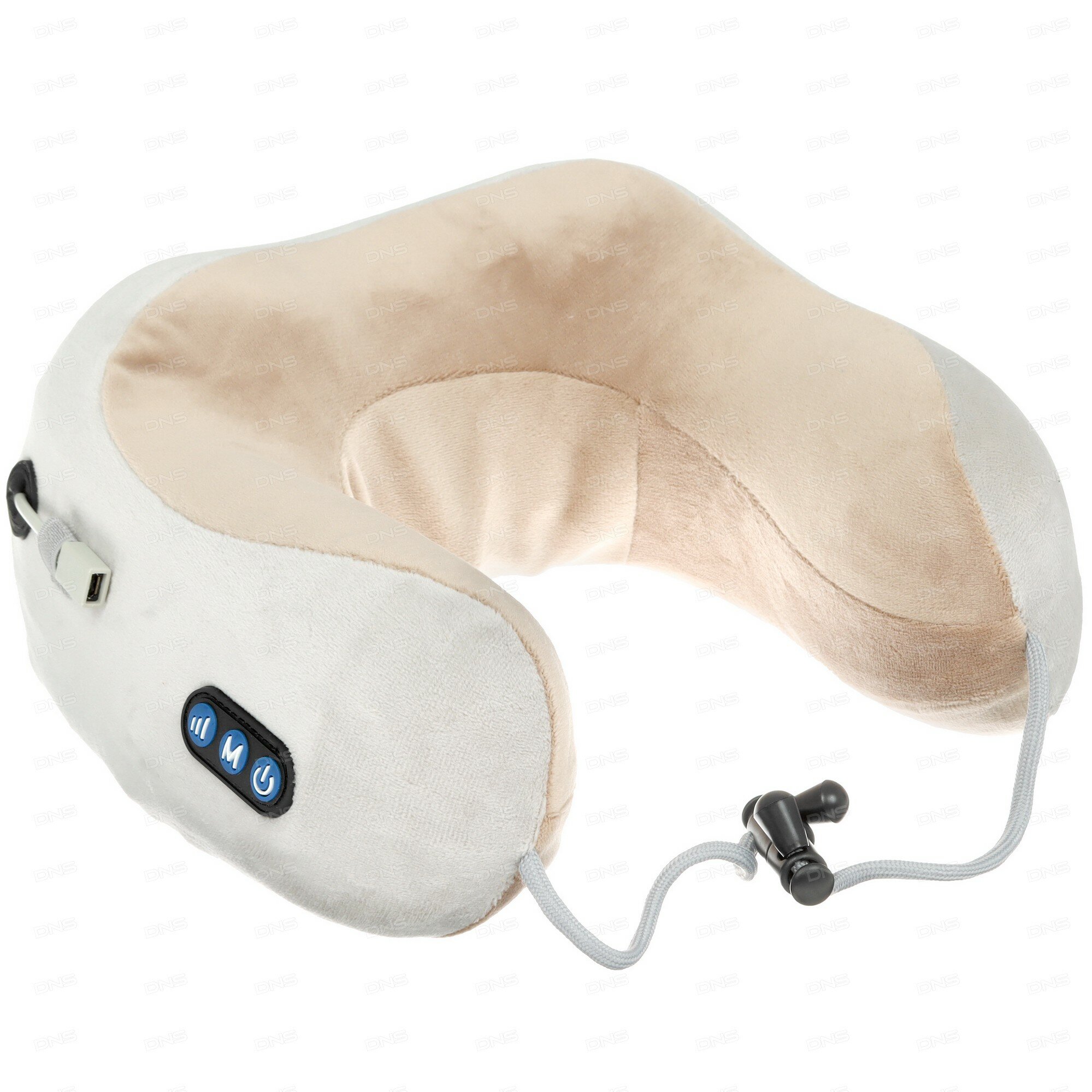 Массажная подушка DEXP MP-10BW, роликовый массаж, 3 режима, автоматическое отключение, от сети, 10 минут