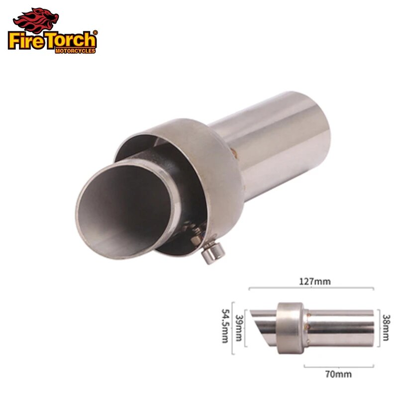 Универсальный выхлопной глушитель для мотоцикла, 54,5 мм, съемный глушитель для снижения уровня A