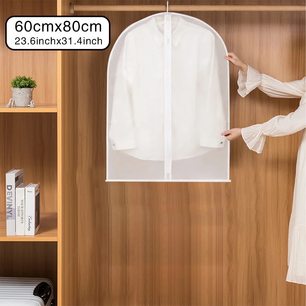 5 шт. пылезащитные чехлы для одежды, водонепроницаемые свадебные пылезащитные чехлы, костюм, защитная сумка для одежды, шкаф, подвесной органайзер для одежды