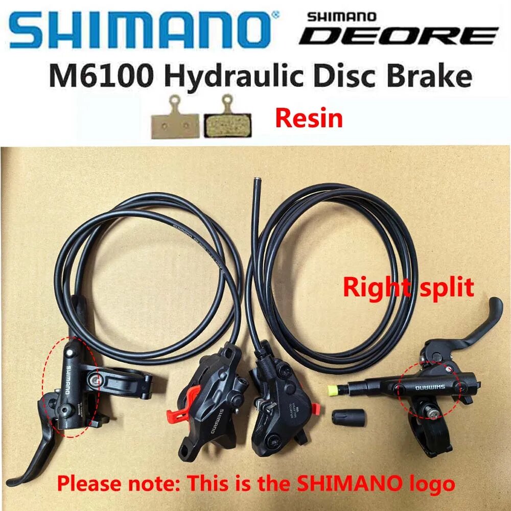 SHIMANO DEORE M6100 Гидравлика, Resin, Right split