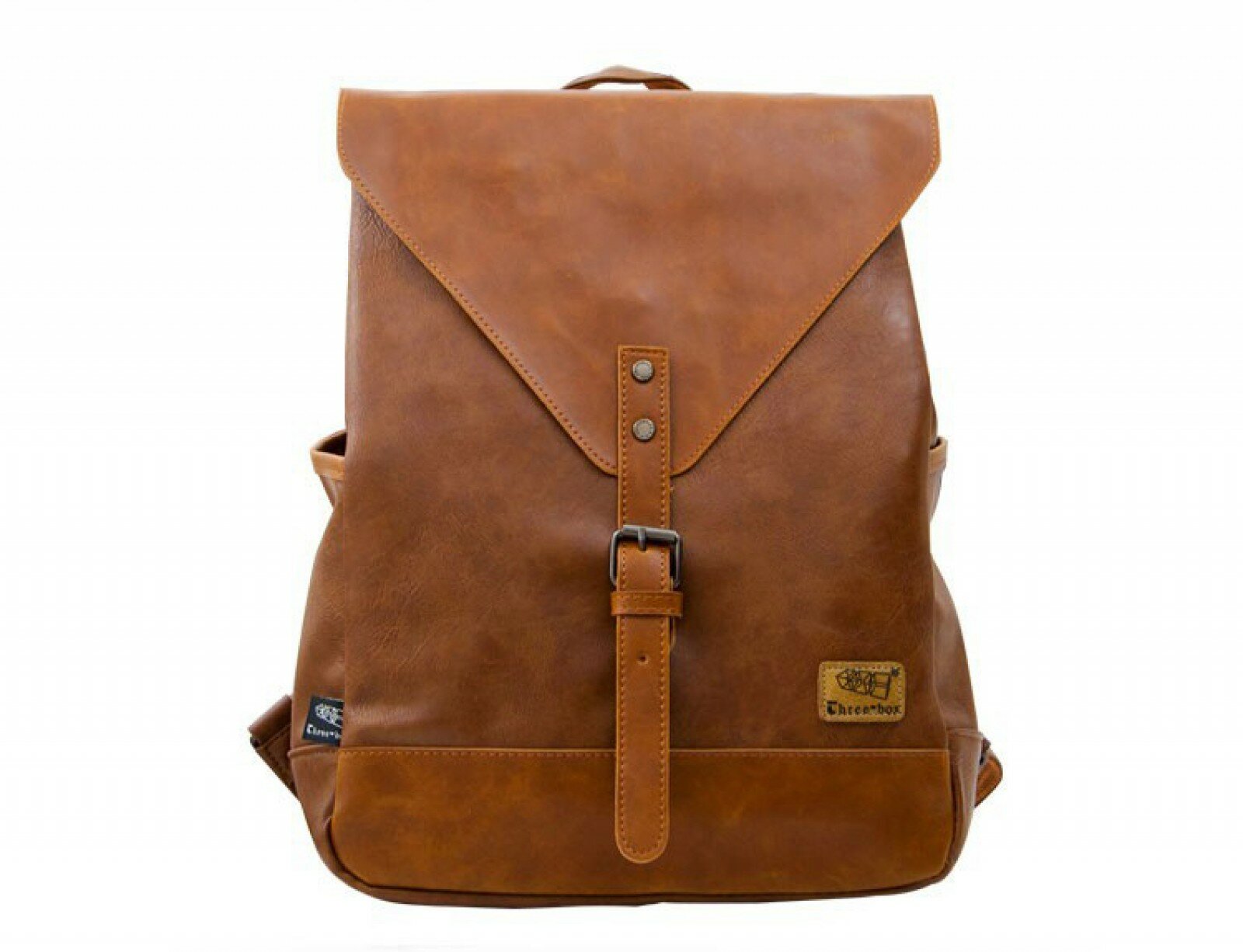 Городской рюкзак MyPads 3514 из качественной импортной эко-кожи светло-коричневого цвета