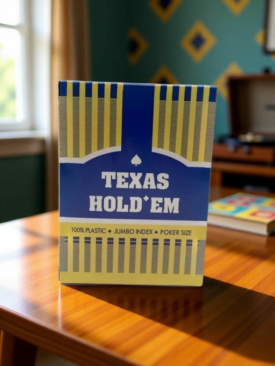 Пластиковые игральные карты Texas Hold'em