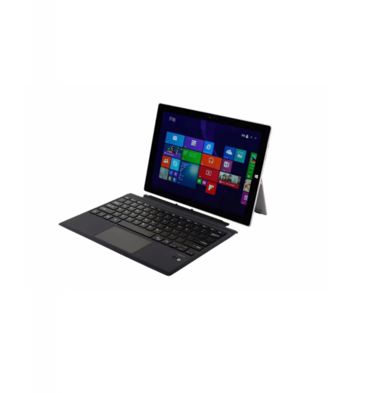 Съемная клавиатура-док-станция MyPads для Microsoft Surface Pro 7 и Surface Pro 7+ с русскими клавишами, черная