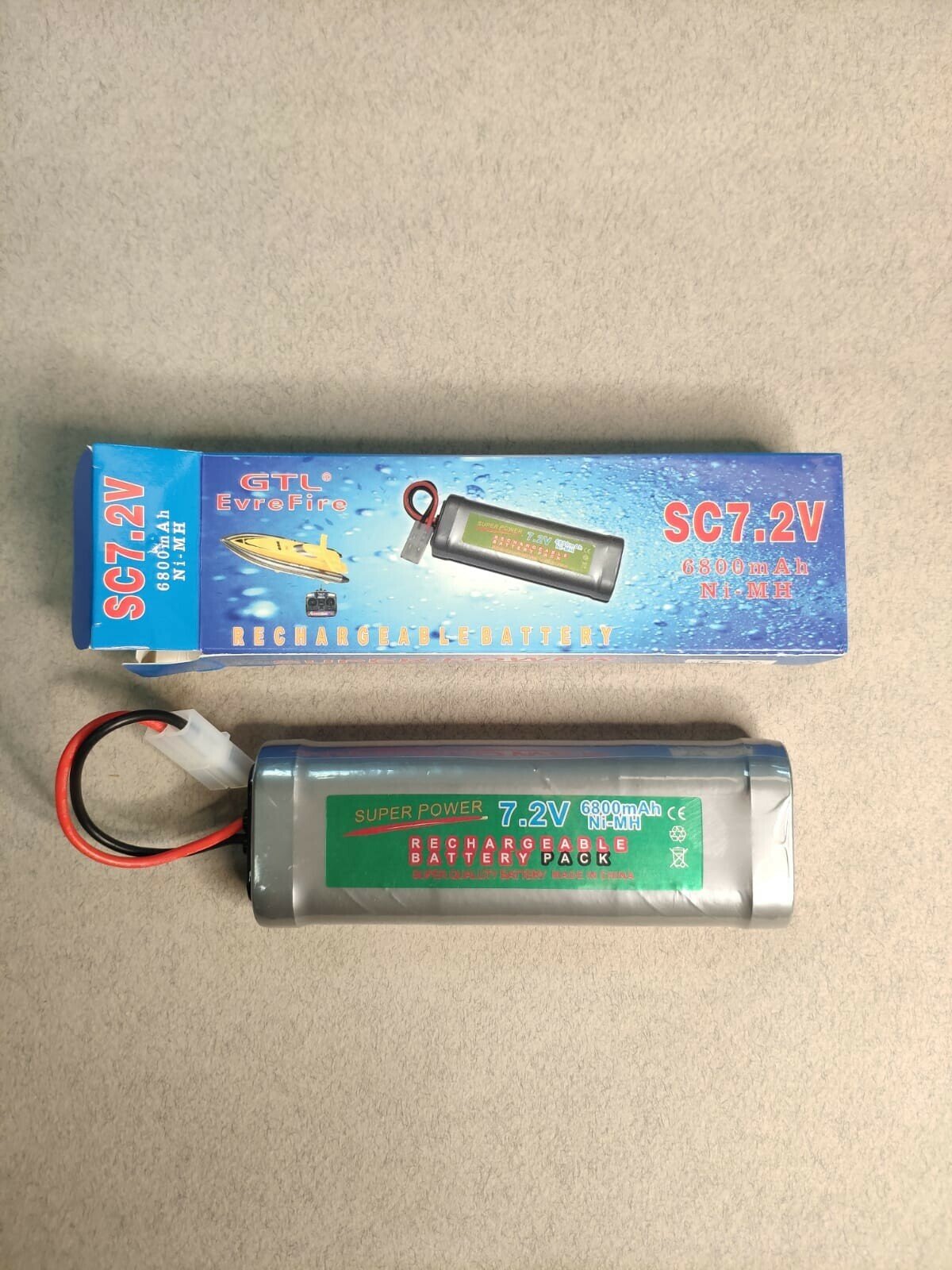 Аккумулятор 7,2 6800 mAh разъем Tamya для игрушек и авто моделей