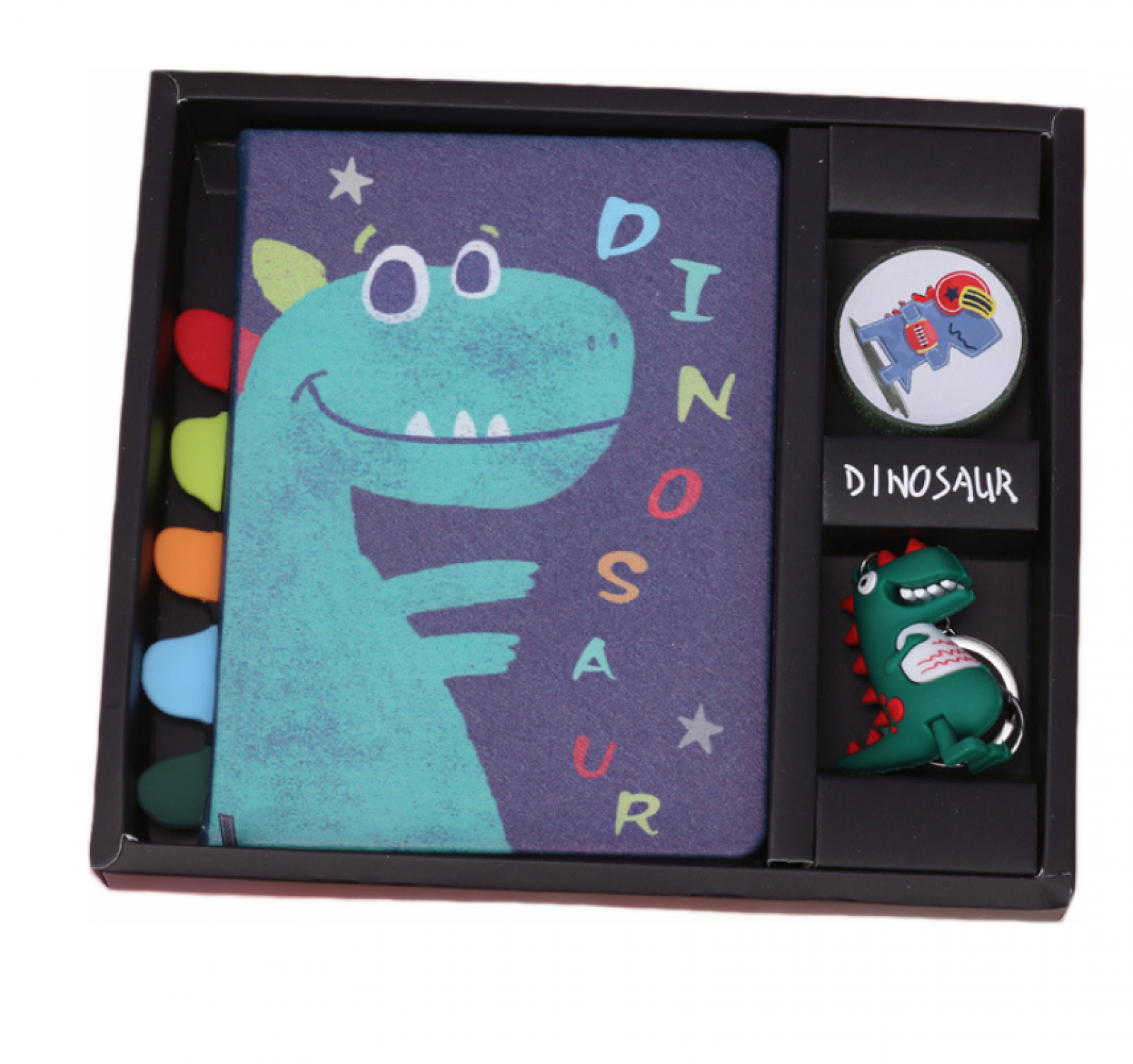 Набор веселый динозавр MyPads M L012-81 блокнот и брелок креативный подарок для детей и школьников