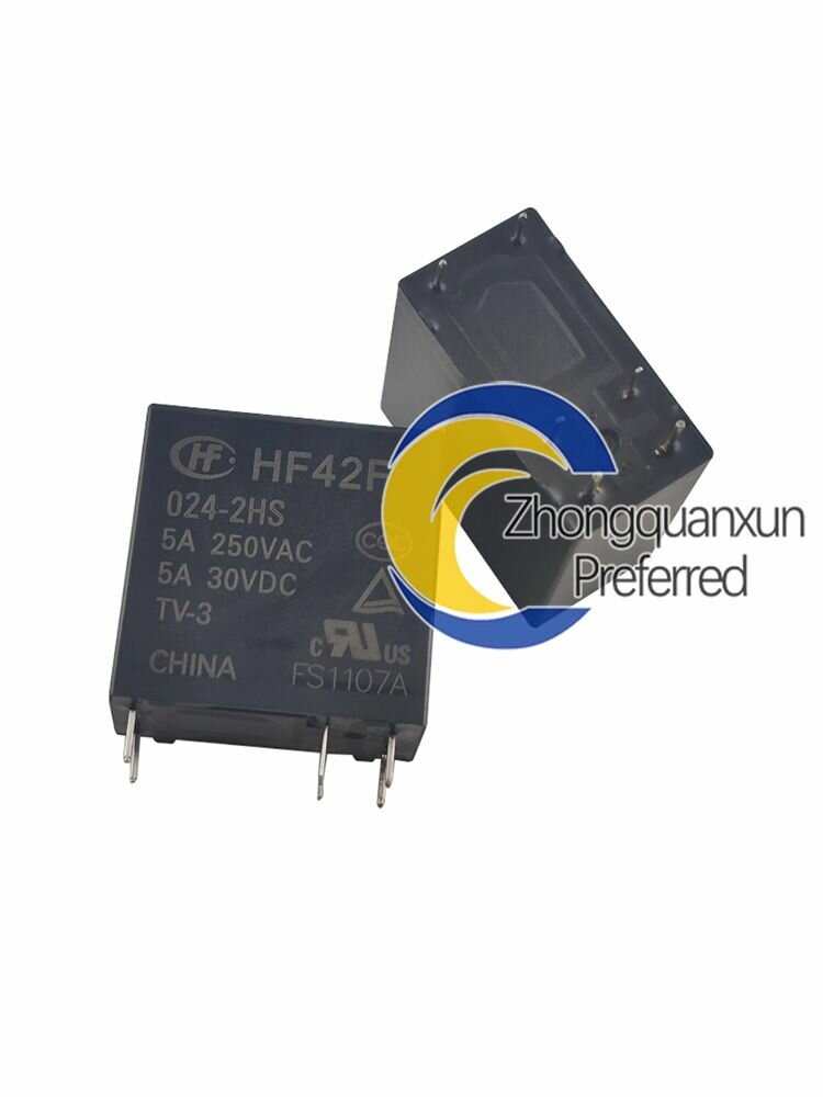 Набор из 20 реле HF42F-024-2HS (DIP-6) 5A, 24 В, для умного дома и охранных систем