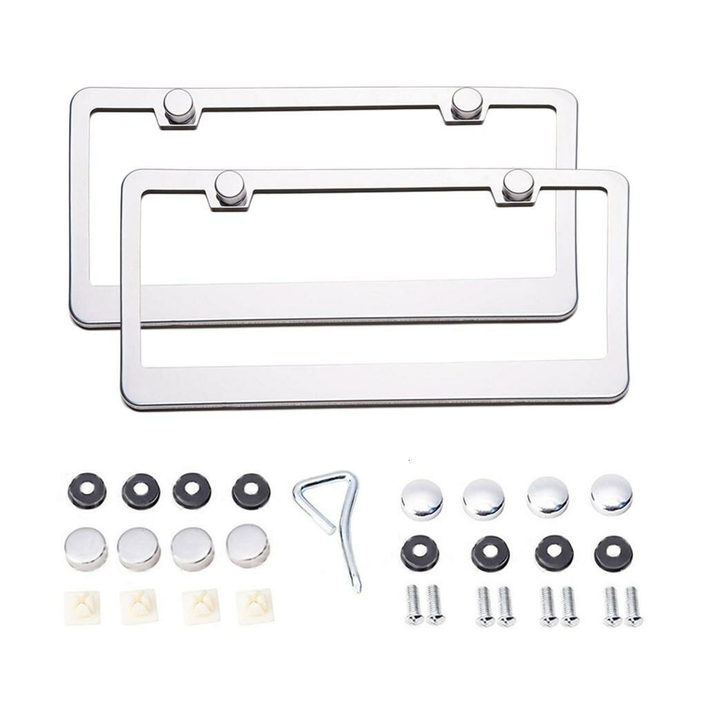 Крепёжный комплект для номерного знака, Серебро