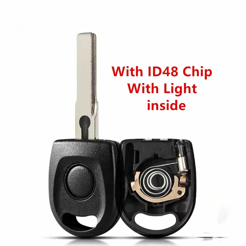 Ключ зажигания VW, Фольксваген, Volkswagen Volkswagen с чипом ID48 и подсветкой