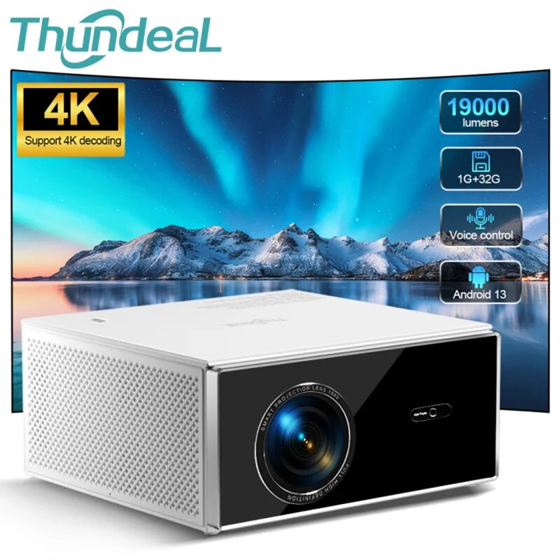 Проектор ThundeaL 3D TDA7W 2K 4K для дома