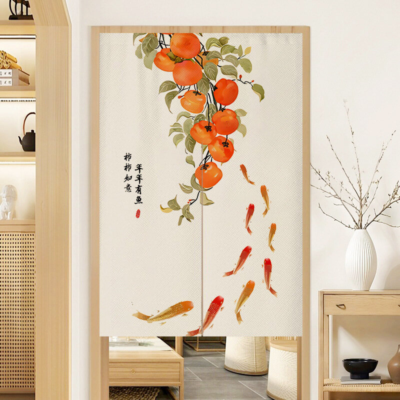 Новая китайская штора в стиле 2025 с иероглифом «Фу», водонепроницаемая и устойчивая к пятнам, для спальни, прихожей и гостиной.