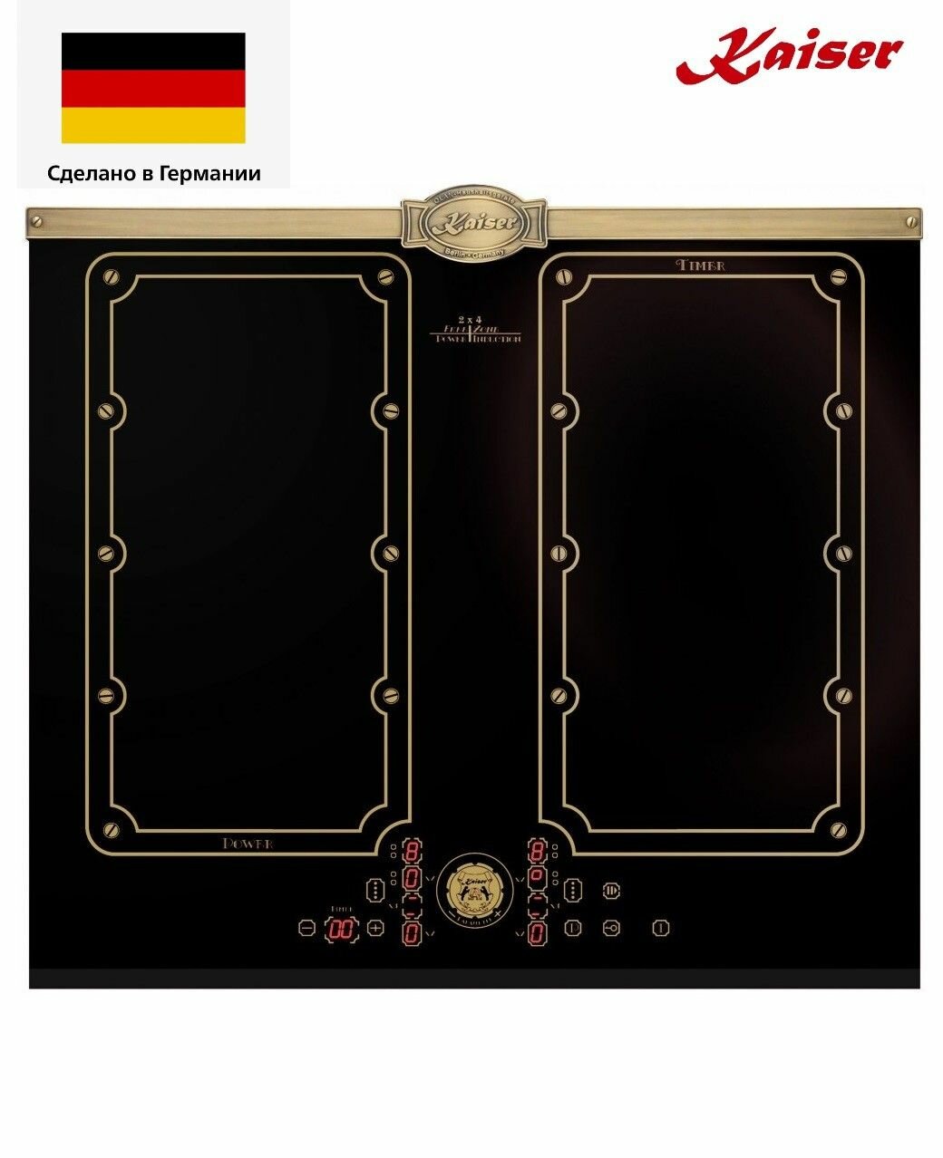 Индукционная варочная поверхность 58*52 Kaiser KCT 6192 FI Em черная