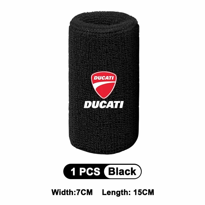 Черный чехол на бачок тормозной жидкости Ducati 7x15см