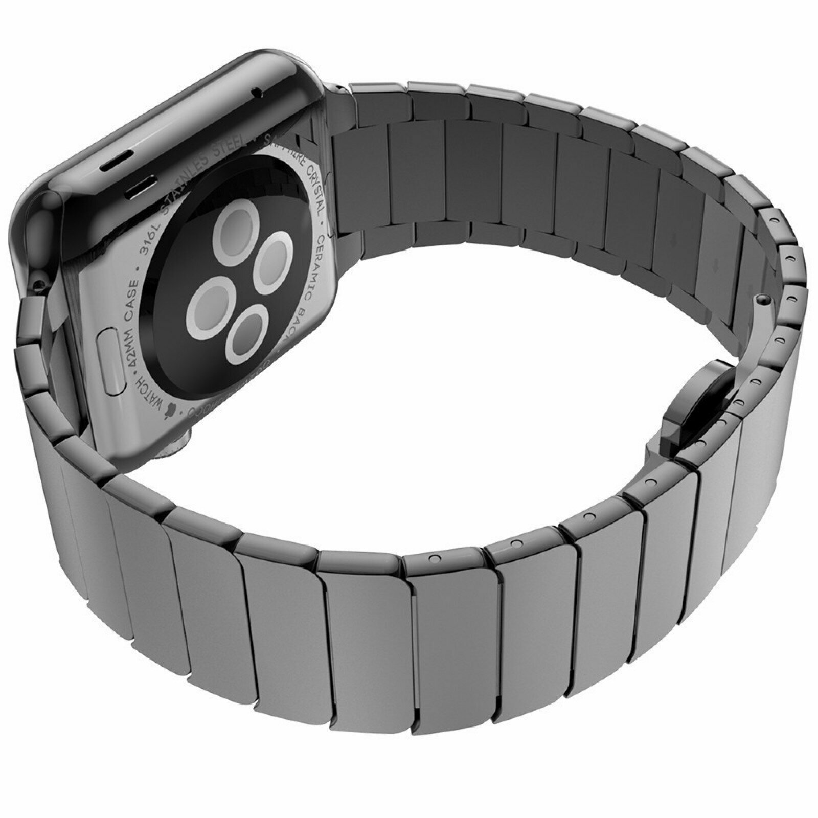 Сменный металлический ремешок-браслет MyPads Inox Clip для Apple Watch 42mm из нержавеющей стали