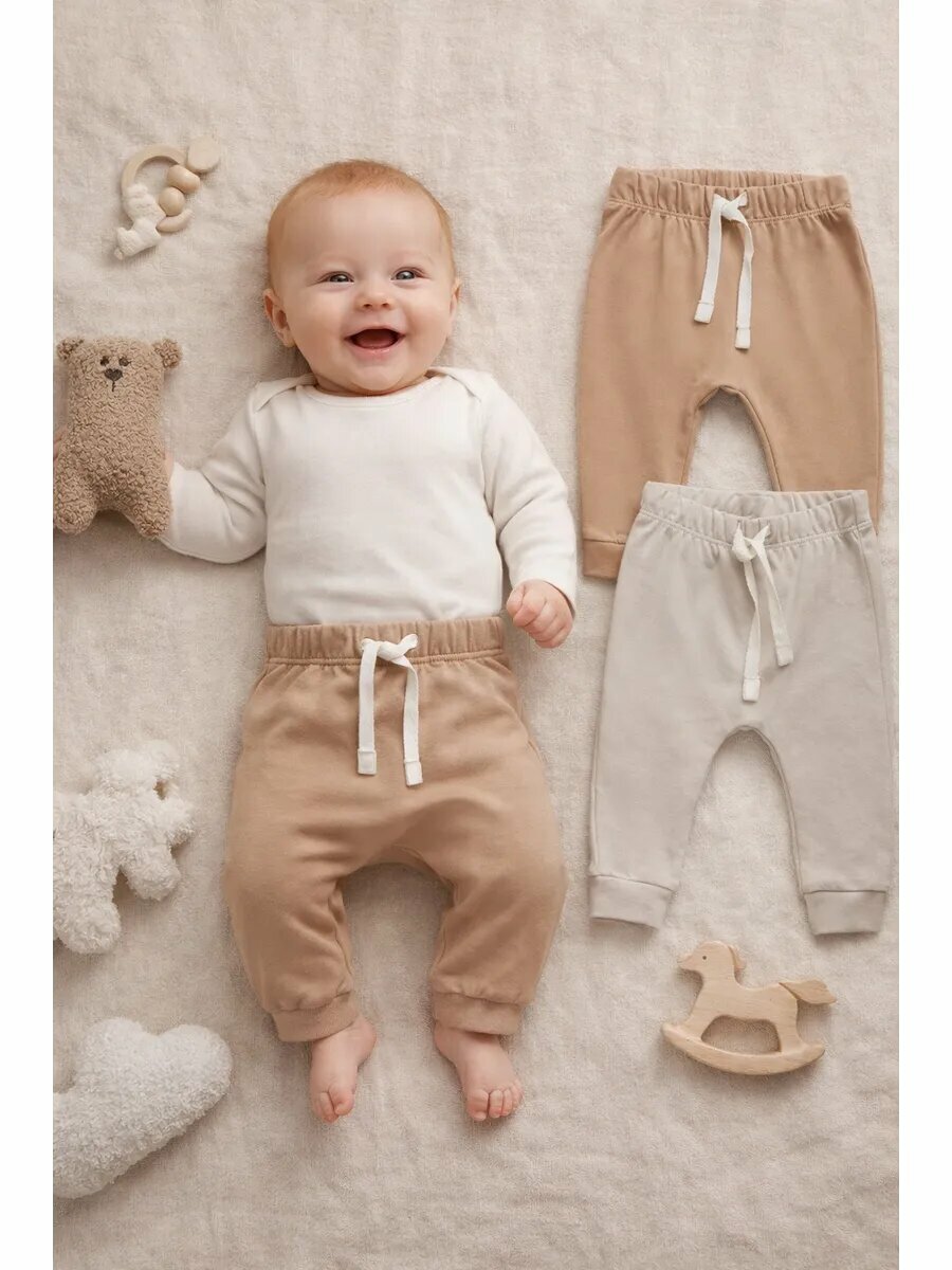 Ползунки для малышей, комплект из 2 шт.