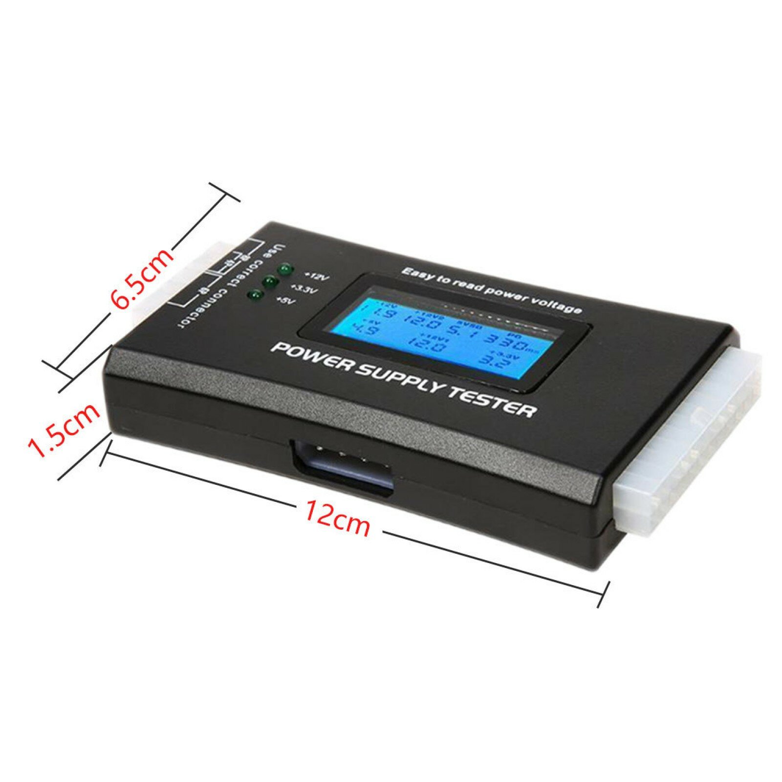 Тестер блока питания MyPads с ЖК-дисплеем, 20+4 pin, PCI-E, SATA, HDD, для ATX ITX BTX