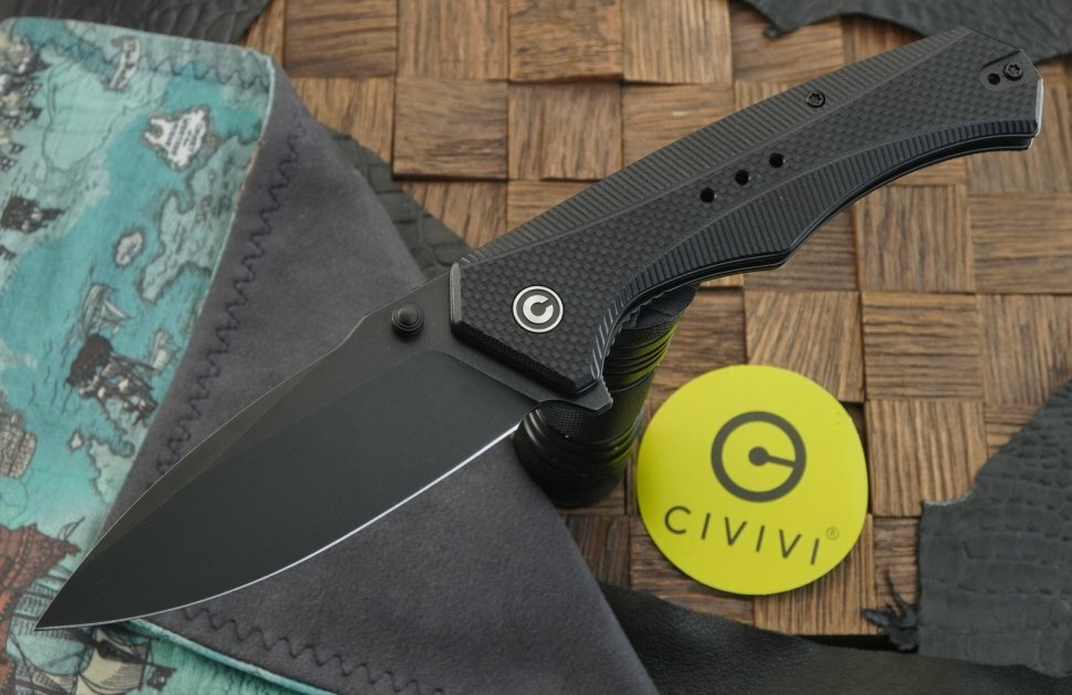 Складной нож Civivi Photonix, сталь 14C28N, BW, рукоять черный G-10