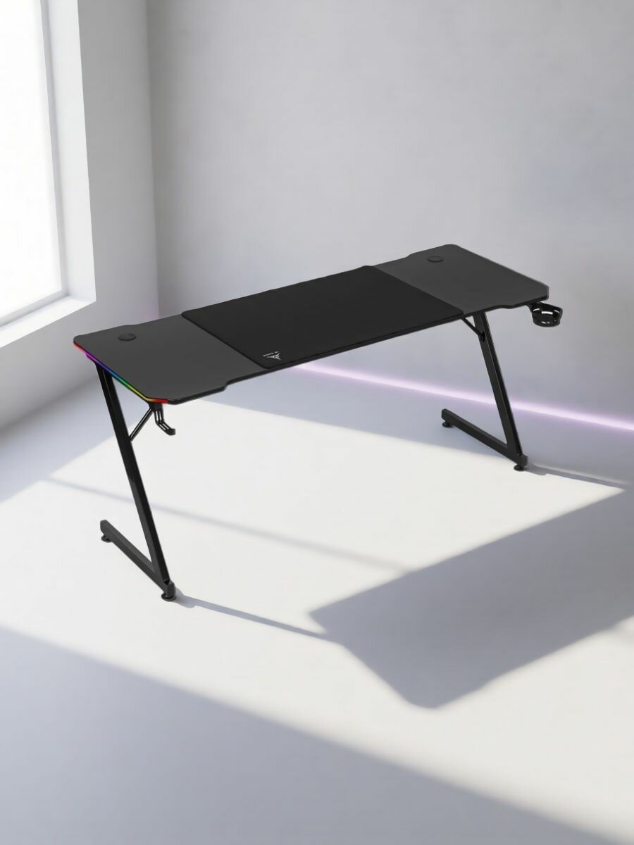Стол компьютерный ZONE 51 TRINE 160 RGB черный