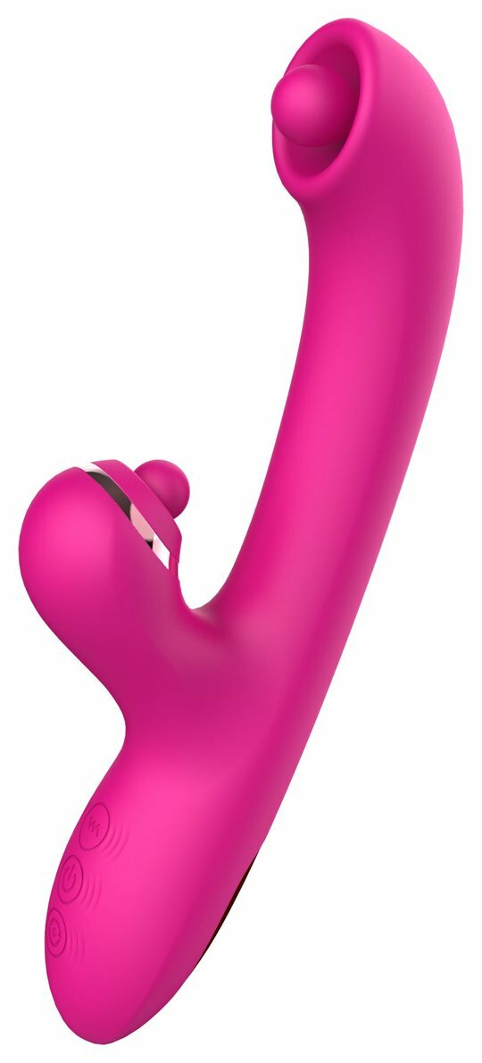 Розовый вибратор-кролик с усиленной стимуляцией точки G Secwell