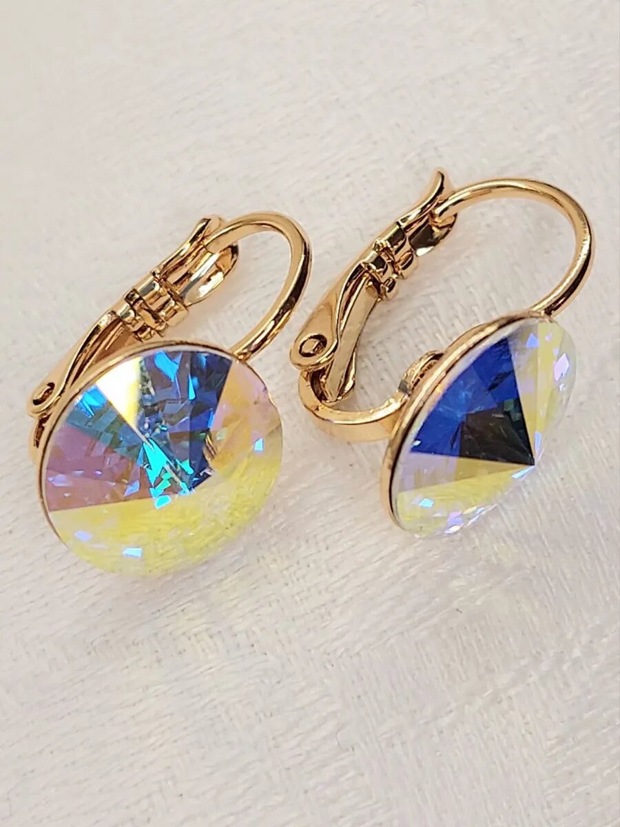 Серьги с подвесками, Swarovski Zirconia